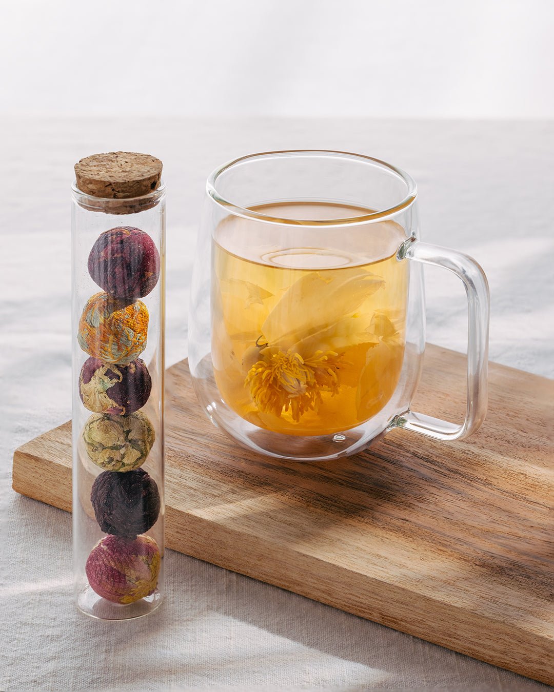 Blooming Tea Balls in Glass Tube – Better Tea Co.